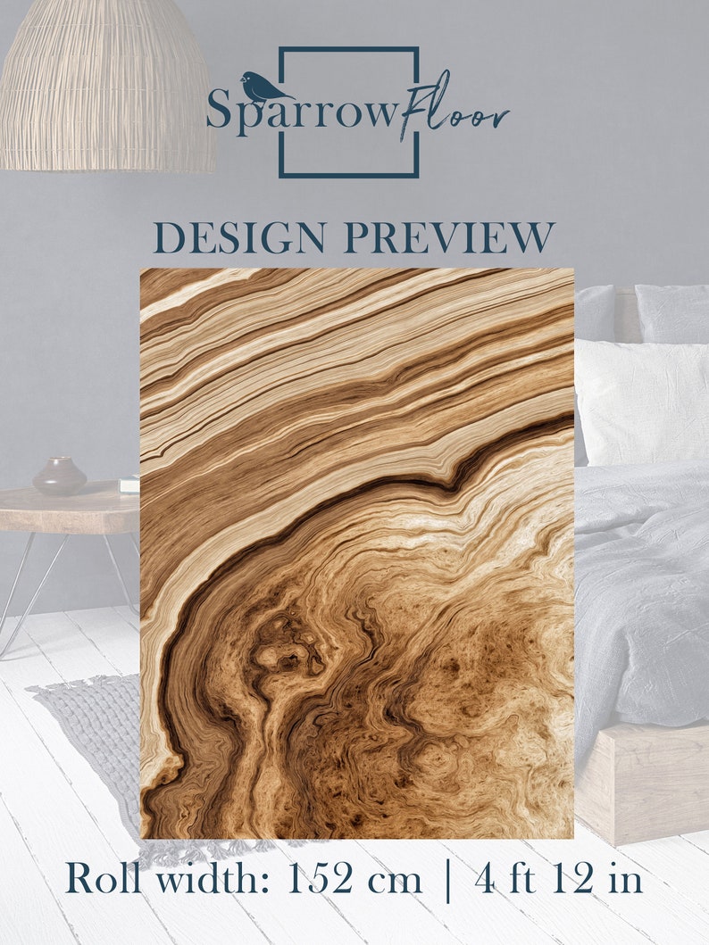 Boardwalk Vinyl PVC Flooring, Boho Vinyl Flooring, Scandinavian Pattern ...