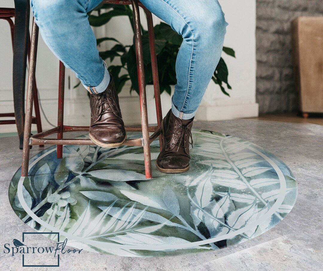 Aquali Vinyl Round Mat, Vinyl Flooring, PVC Retro, Vinyl Carpet for ...