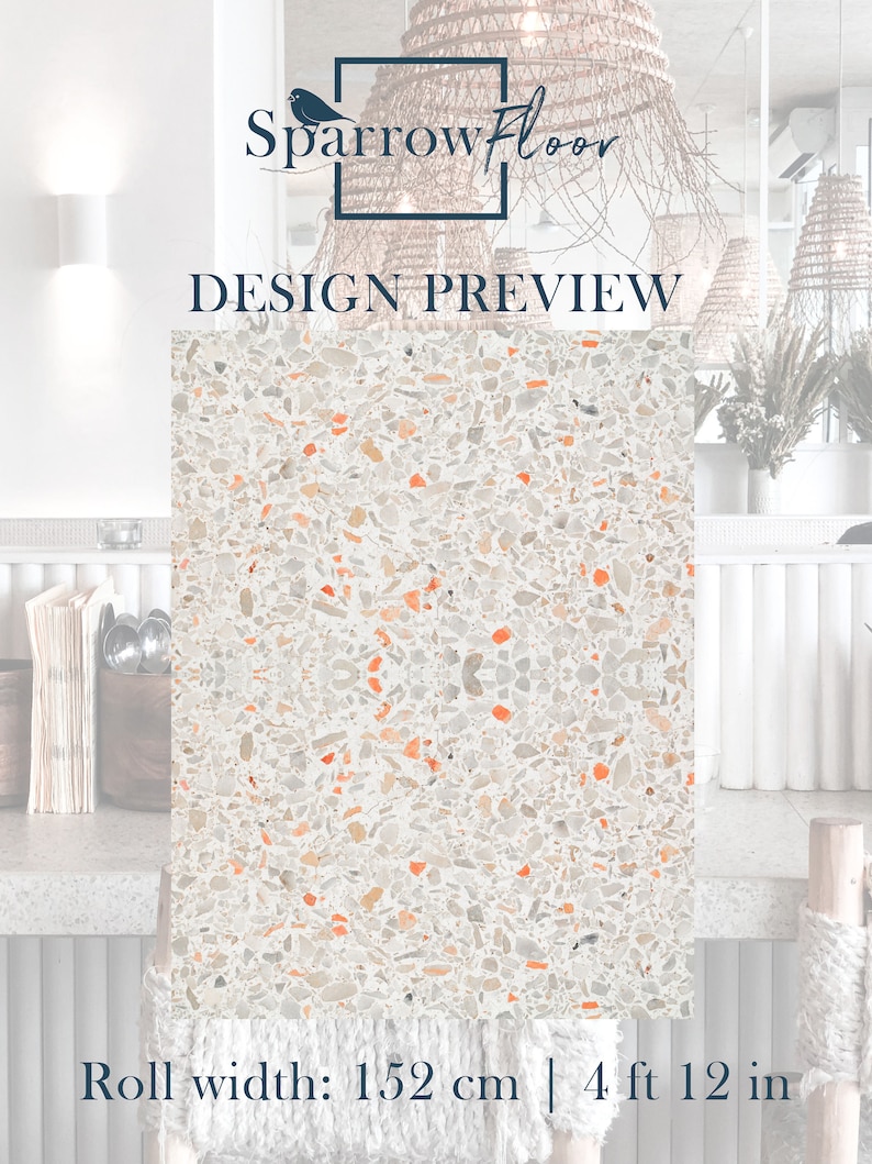 Flick Vinyl PVC Flooring, Retro Floor Decoration, Stone Pattern, DIY ...