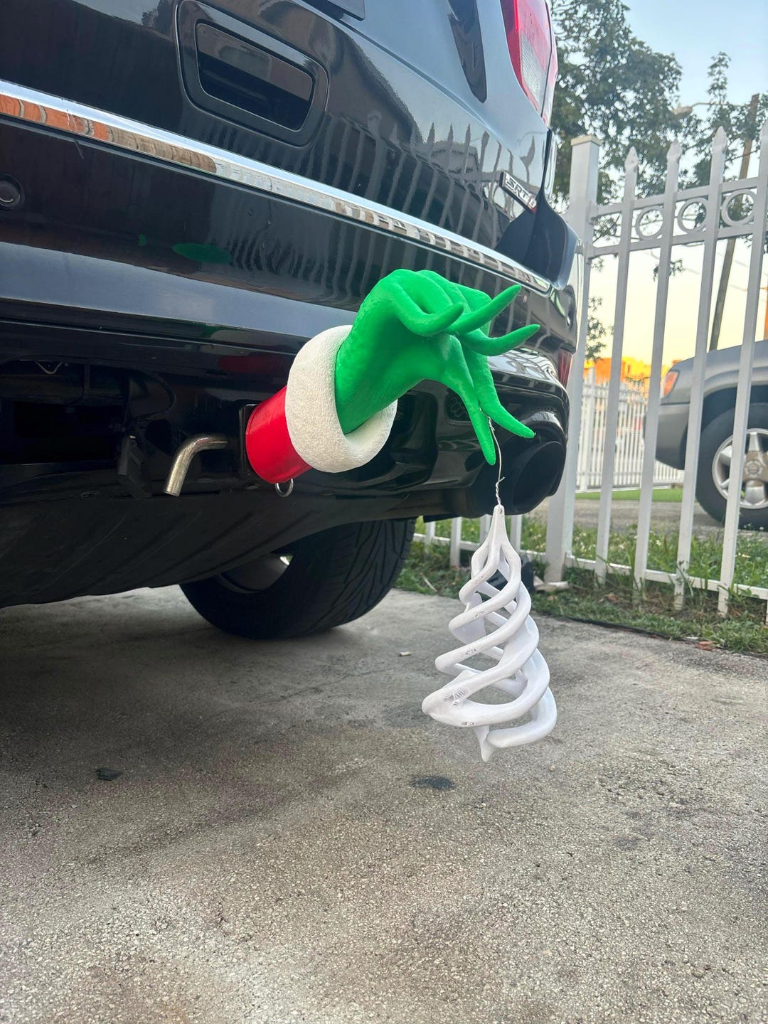 Grinch Hand Car Hitch Cover Funny Car Truck Christmas Accessory **FULL ...