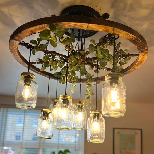 Farmhouse Chandelier - Etsy