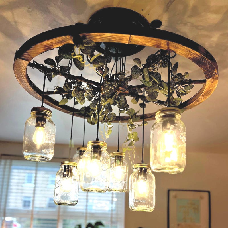 Wagon Wheel Dining Table - Etsy