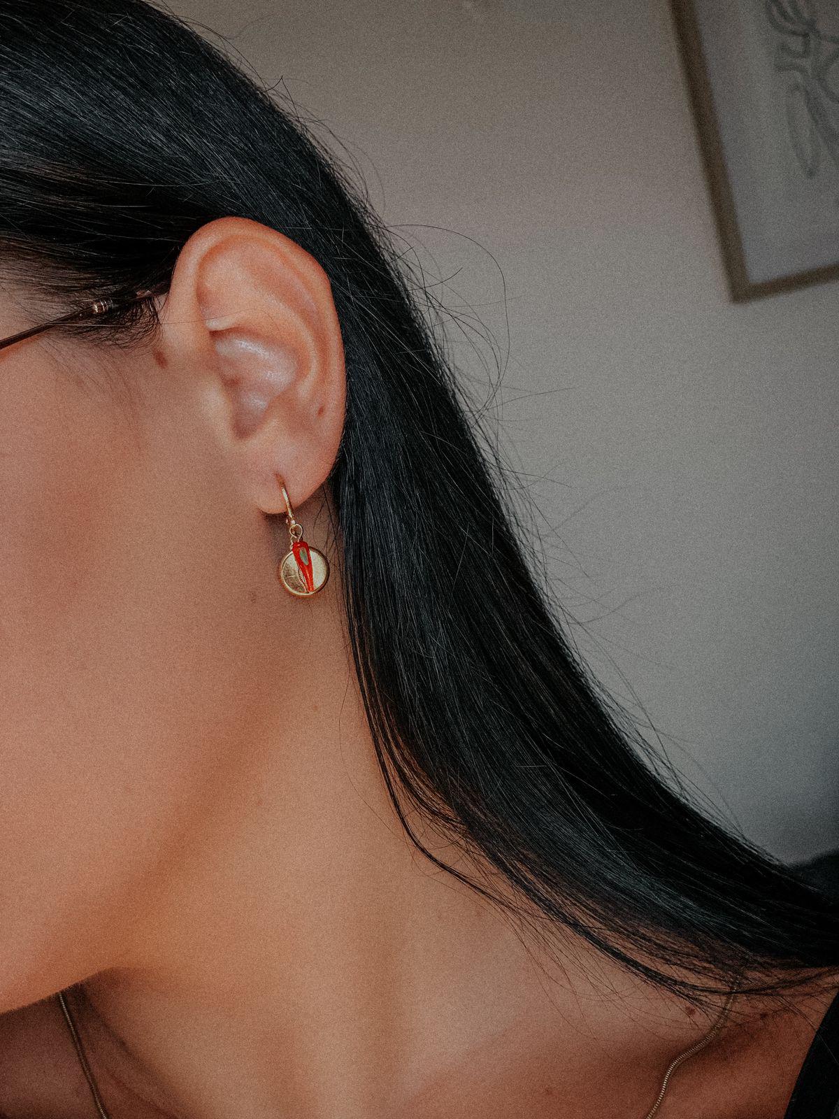 18K Gold Filled Good Luck Red Chilli Pepper Earrings, Gold Chilli ...