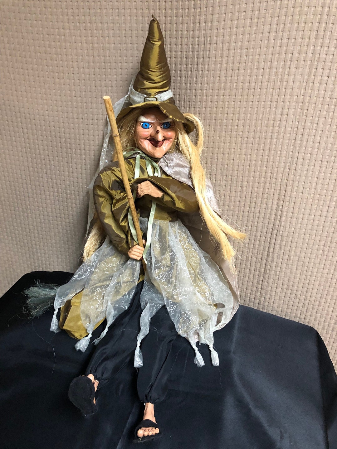 Scary Flying Wicked Witch With Glowing Eyes & Wicked Laugh - Etsy