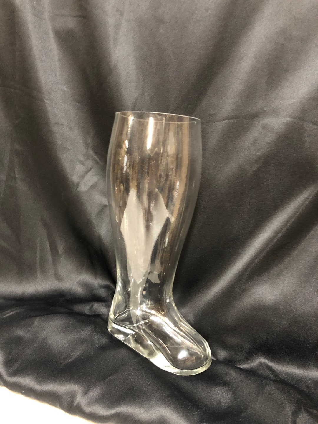 Vintage German Clear Glass Boot - Etsy
