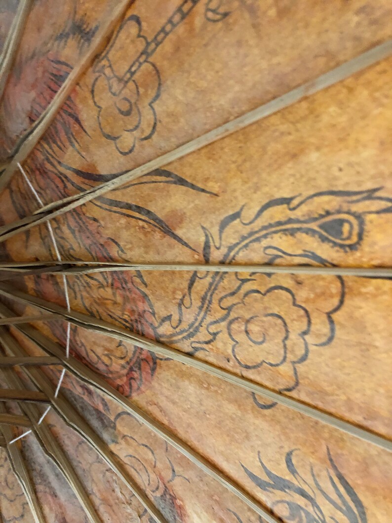 Thai Oil-paper Parasol/umbrella Vintage - Etsy