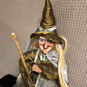 Scary Flying Wicked Witch With Glowing Eyes & Wicked Laugh - Etsy