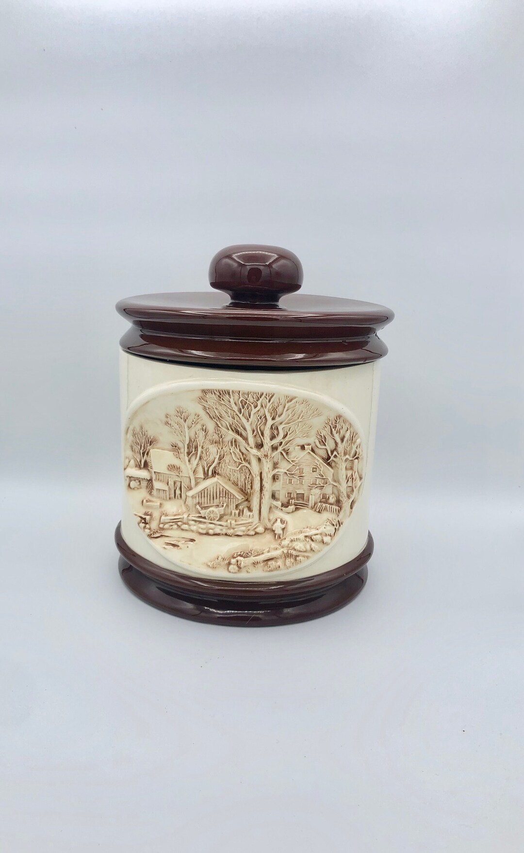 Hershey Mold Farm Scene Cookie Jar 1979 - Etsy