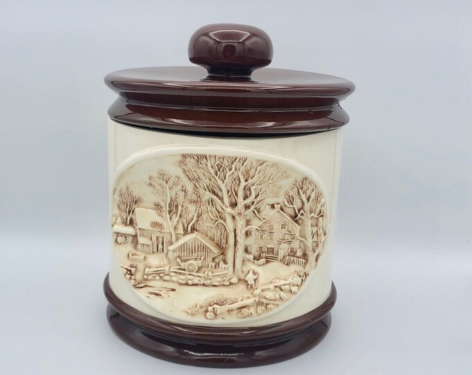 Hershey Mold Farm Scene Cookie Jar 1979 - Etsy