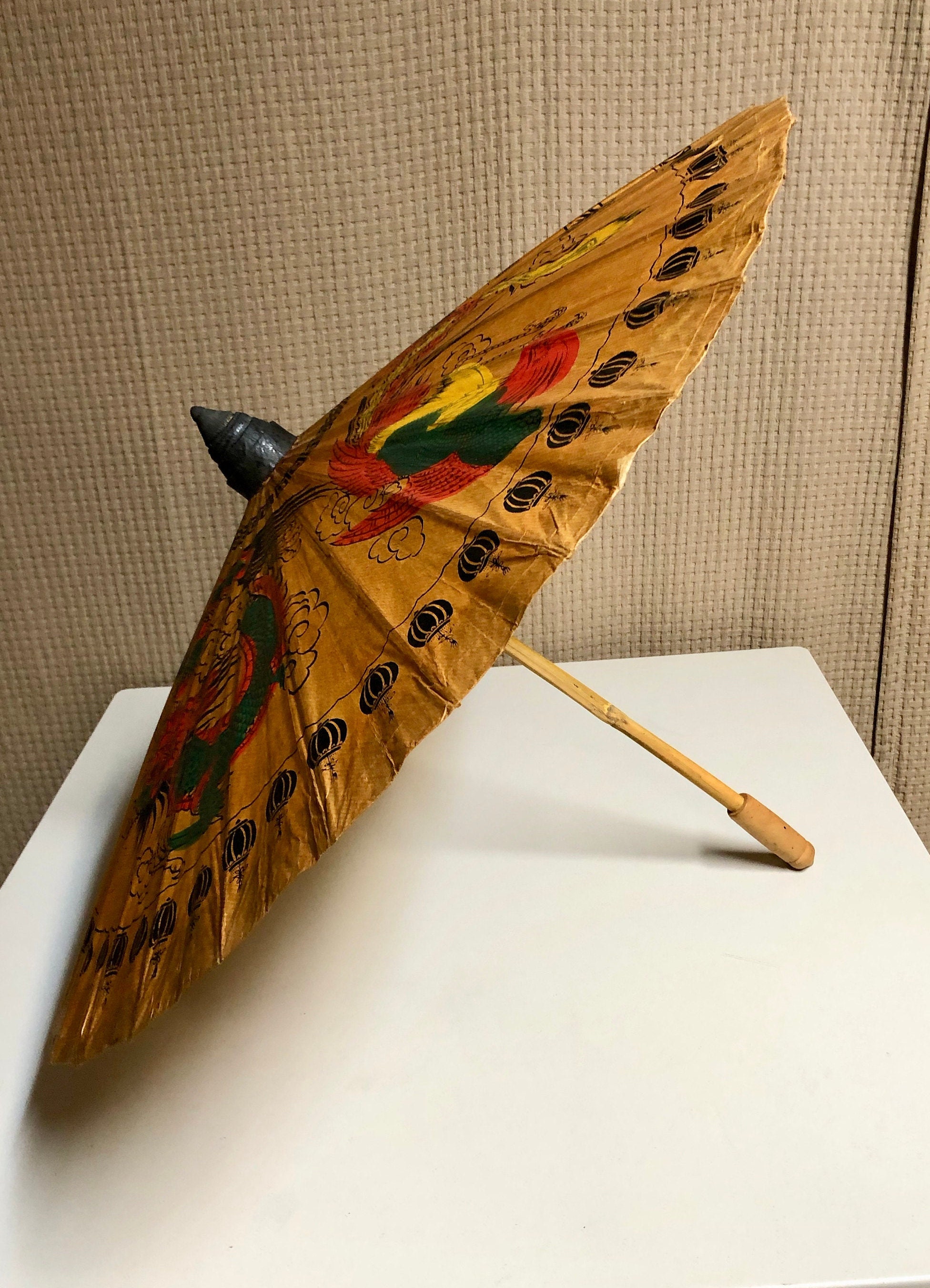 Thai Oil-paper Parasol/umbrella Vintage - Etsy