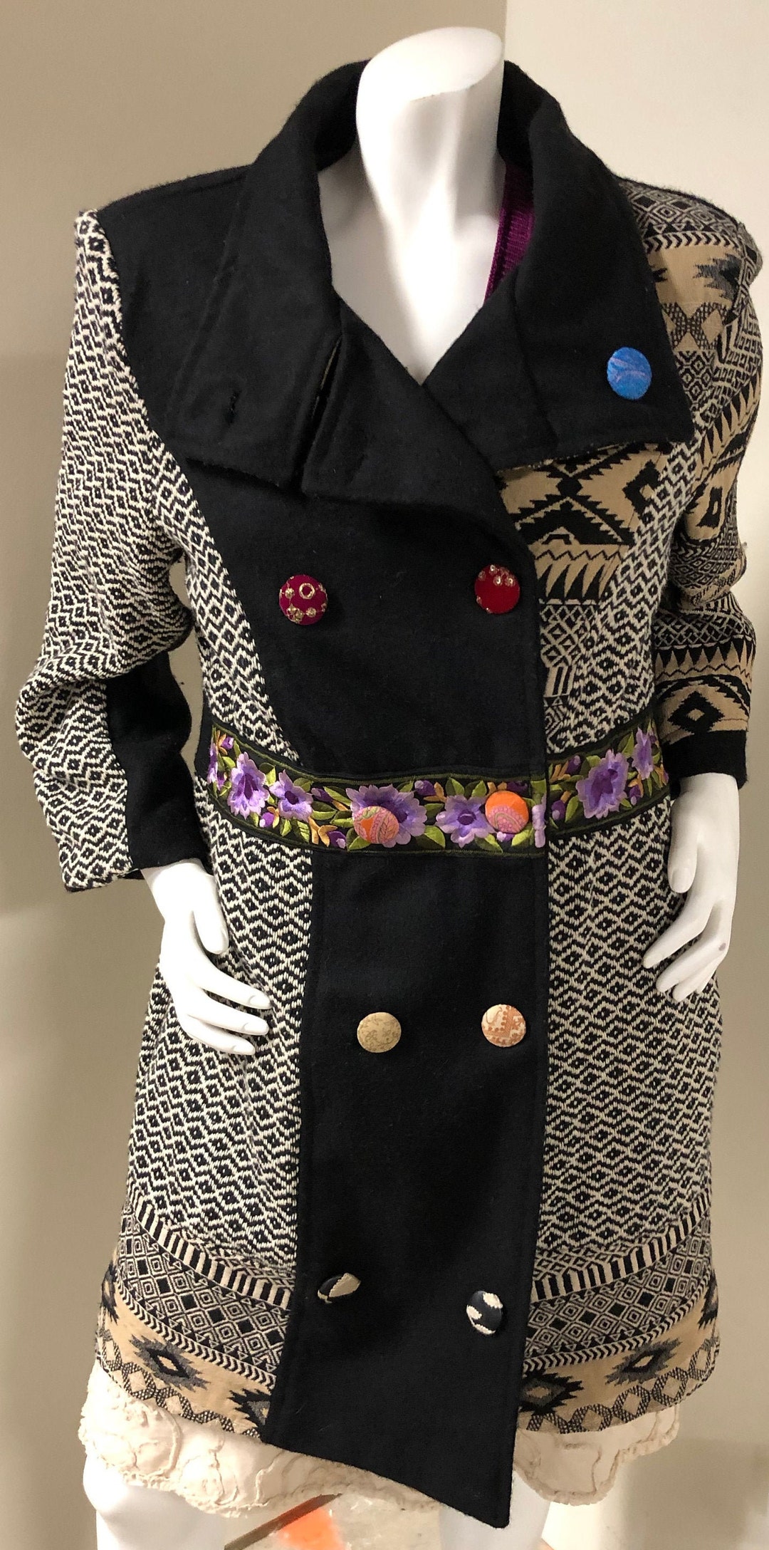 Stylish Boutique Boho Winter Coat - Etsy