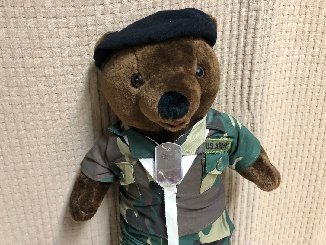 U.S. Army Plush Teddy Bear - Etsy