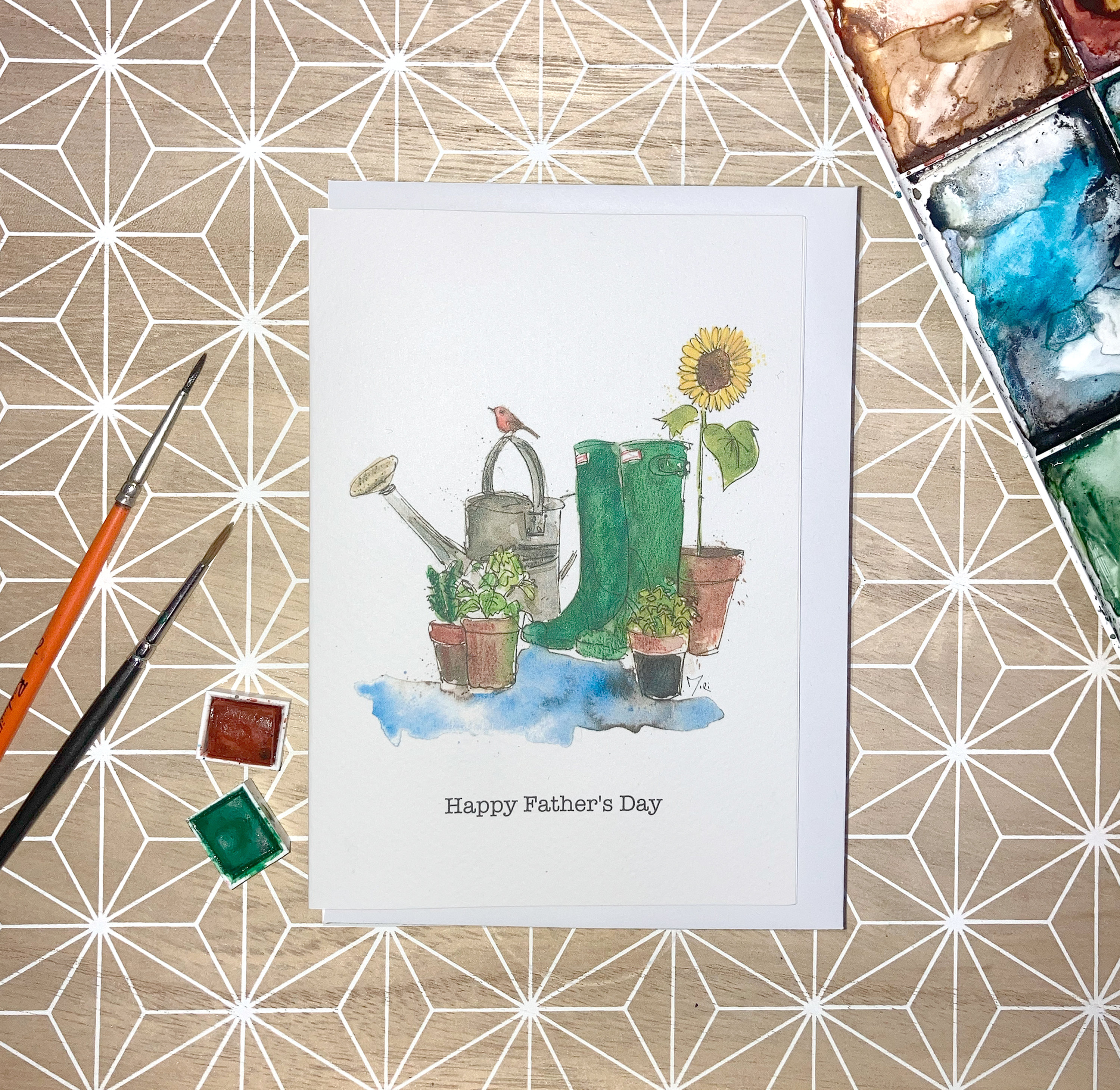 Happy Fathers Day Gardening Card Dad Mum Gran Grandad Etsy