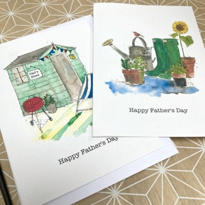 Happy Fathers Day Gardening Card, Dad Mum Gran Grandad, Birthday Card ...