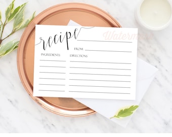 Recipe template | Etsy