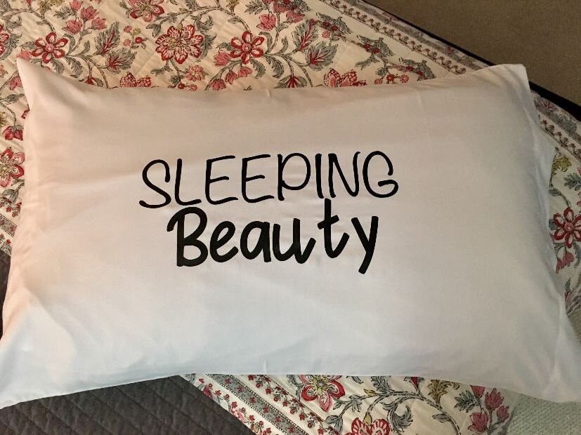 Sleeping Beauty & Snoring Beast Pillow Case Set Whimsical - Etsy