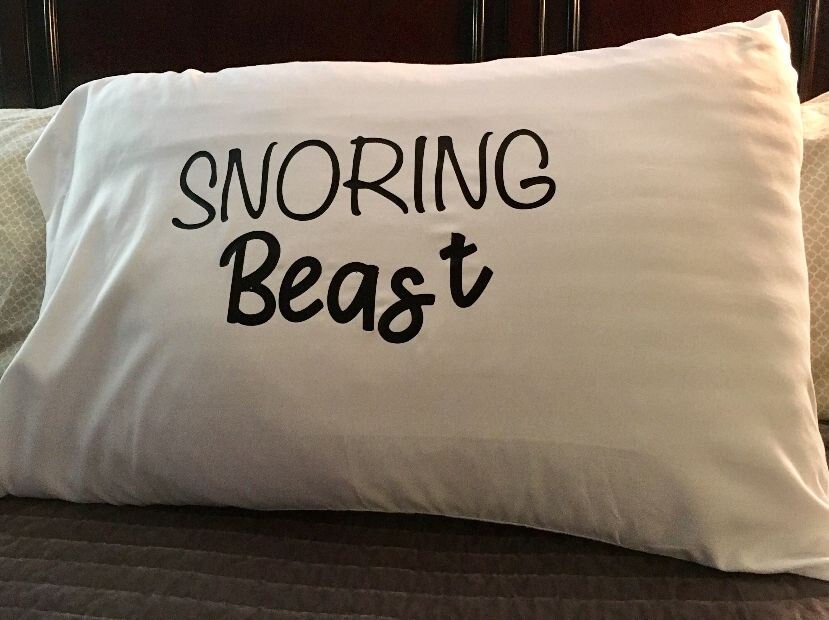 Sleeping Beauty & Snoring Beast Pillow Case Set Whimsical - Etsy