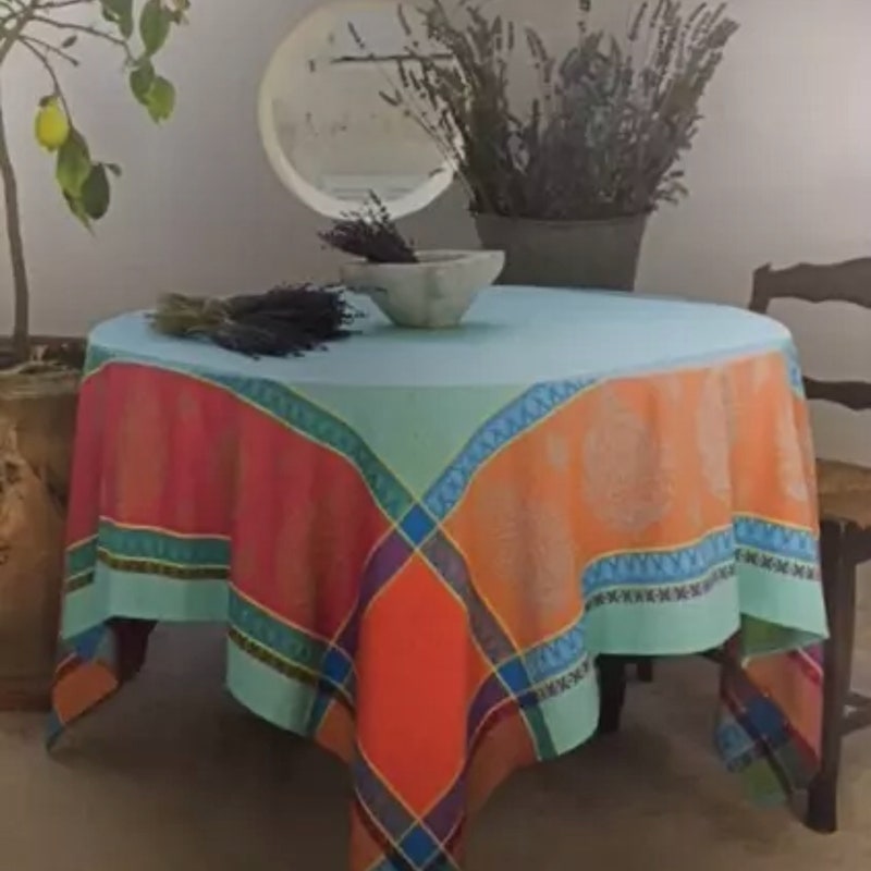 Turquoise Tablecloth - Etsy