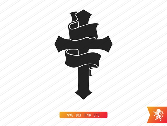 Cross With Ribbon Clipart