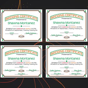 Girl Scout Bridging to Seniors Certificate | PDF Template - Etsy