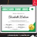 Girl Scout Ambassador Summit Award Certificate | PDF Template - Etsy