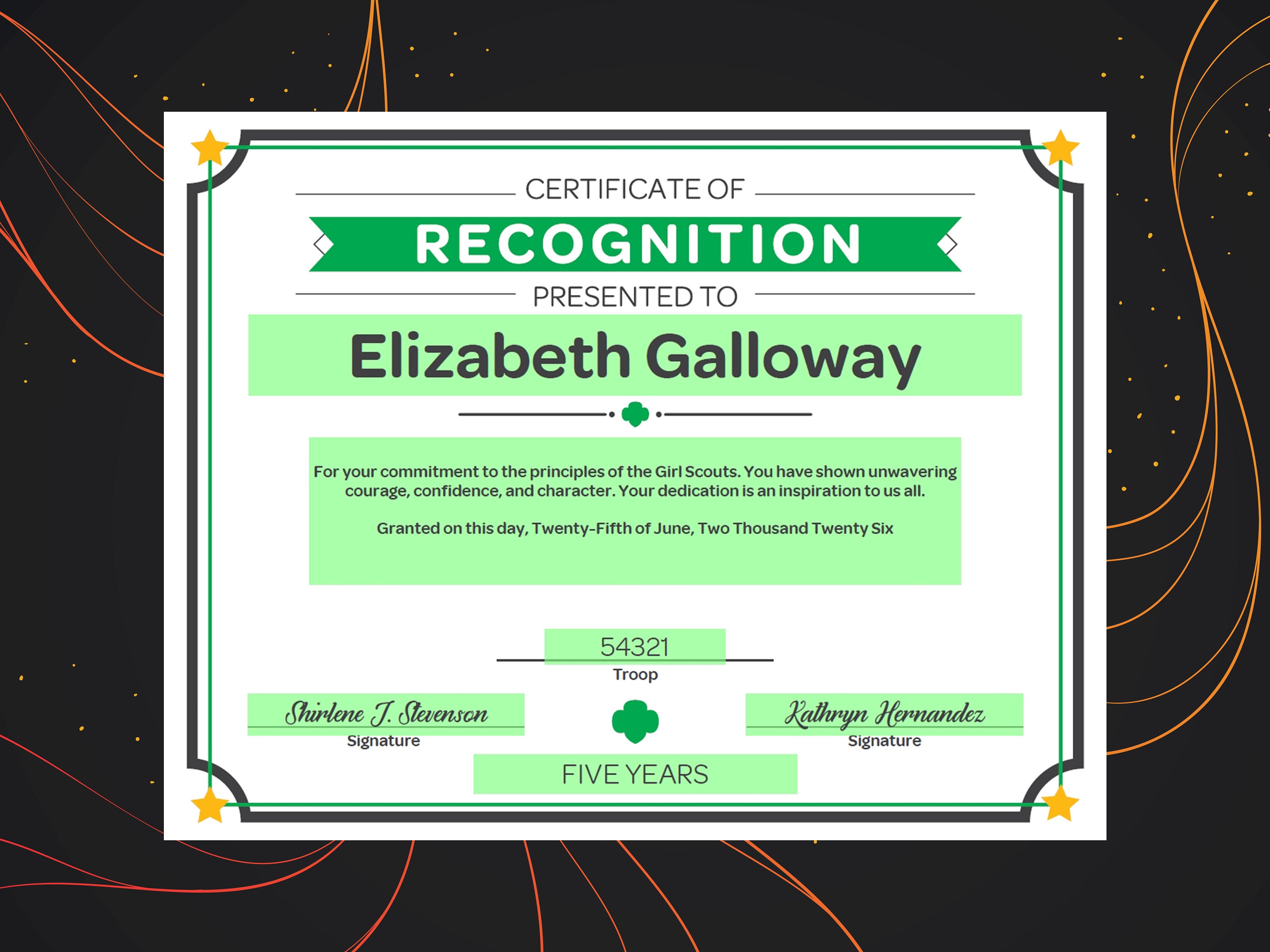 Boy Scouts Of The Philippines Certificate