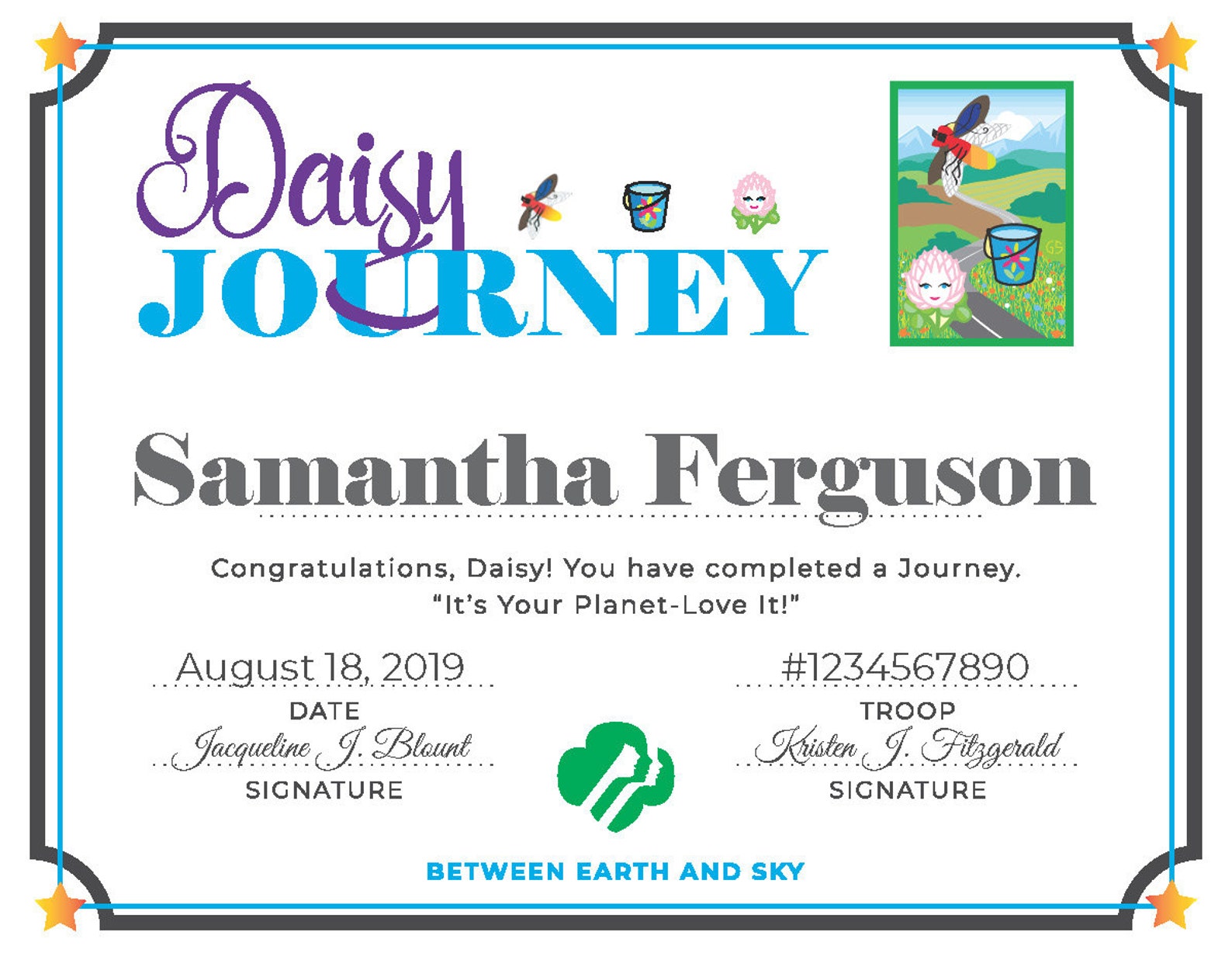 Girl Scout Daisy Journey Certificates Bundle Printable PDF | Etsy