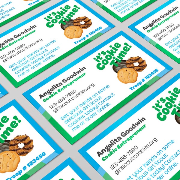 Girl Scout Business Cards - Etsy