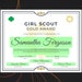 Girl Scout Bronze Silver and Gold Award Certificates Bundle - Etsy
