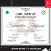 Brownie Girl Scout 1st and 2nd Year Certificate of Completion ...