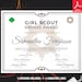 Girl Scout Bronze Award Certificate | Printable PDF Template - Etsy