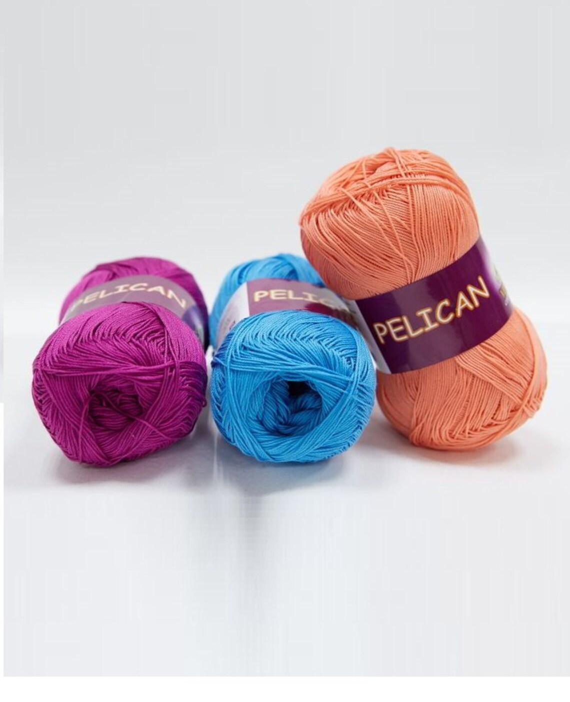 Pelican Vita Cotton. Mercerized cotton. Yarn knitting | Etsy