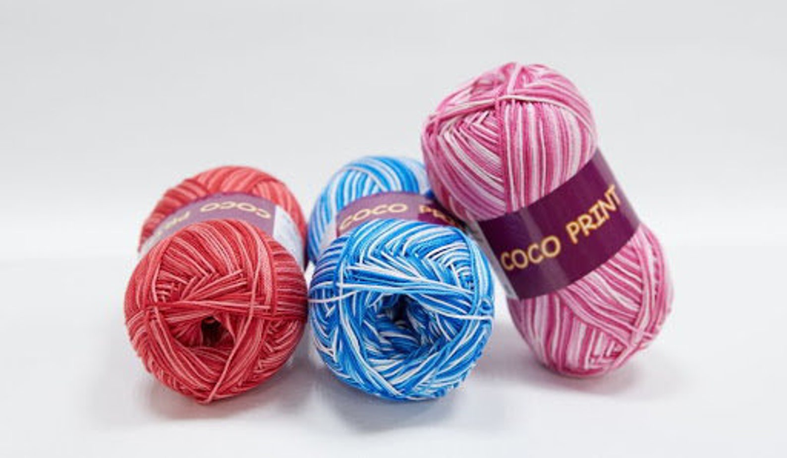 Coco Print Vita Cotton. Mercerized cotton melange. Yarn | Etsy