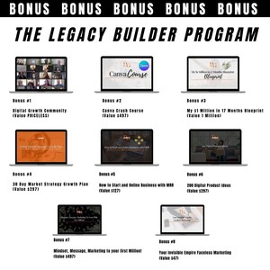 Legacy Builder Program 6 Figure Blueprint Marketing Build Online ...