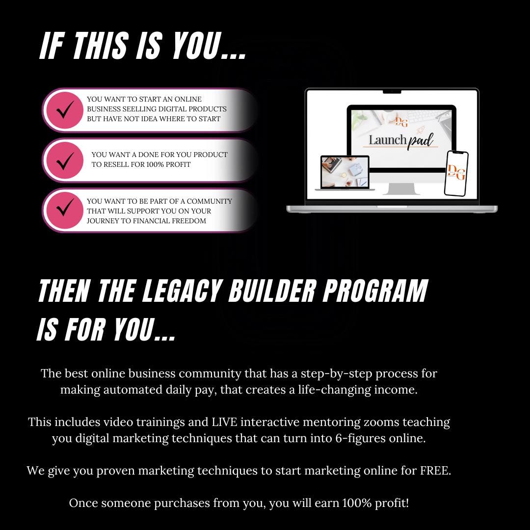 Legacy Builder Program 6 Figure Blueprint Marketing Build Online ...