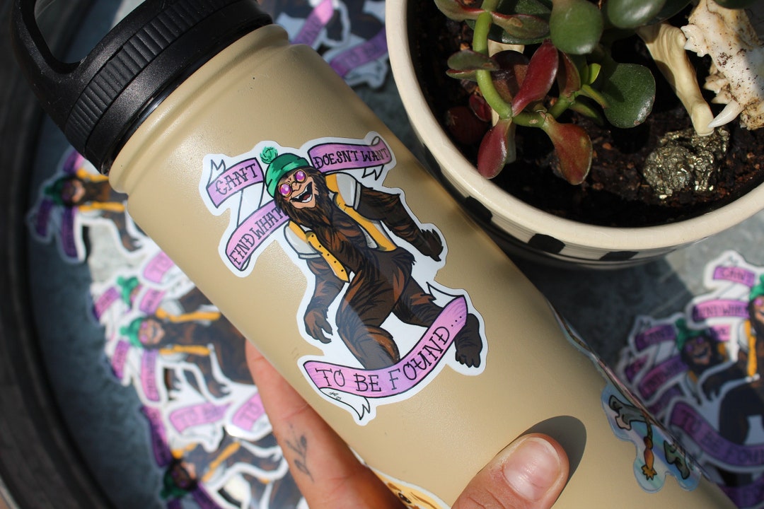American Traditional Sasquatch Sticker - Etsy