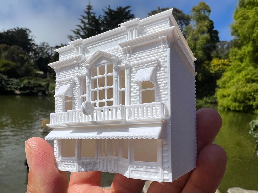 Small Miniature N-scale Victorian Main Street Castle Books Store 1:160 ...
