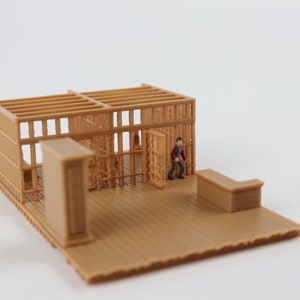 Small Miniature Old West Sheriff's Office/jailhouse Assembled N-scale 1 ...
