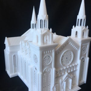 Miniature Gothic White Church/cathedral 1:87 Scale - Etsy