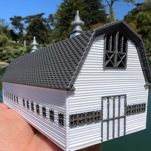 Miniature COLOR N-scale Yellowstone Barn 2 Built Assembled Old West - Etsy