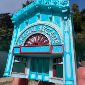 Small COLOR N-scale Victorian Main Street Crystal Arcade Facade ...