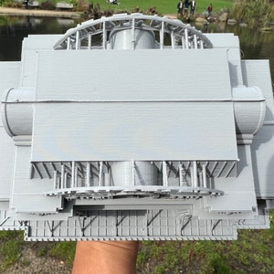 Miniature Union Train Station N-scale 1:160 Gray - Etsy