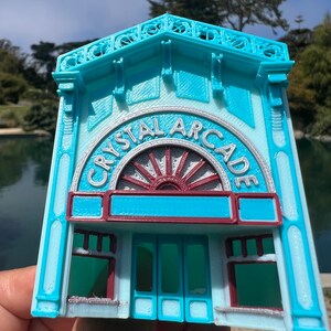 Small COLOR N-scale Victorian Main Street Crystal Arcade Facade ...