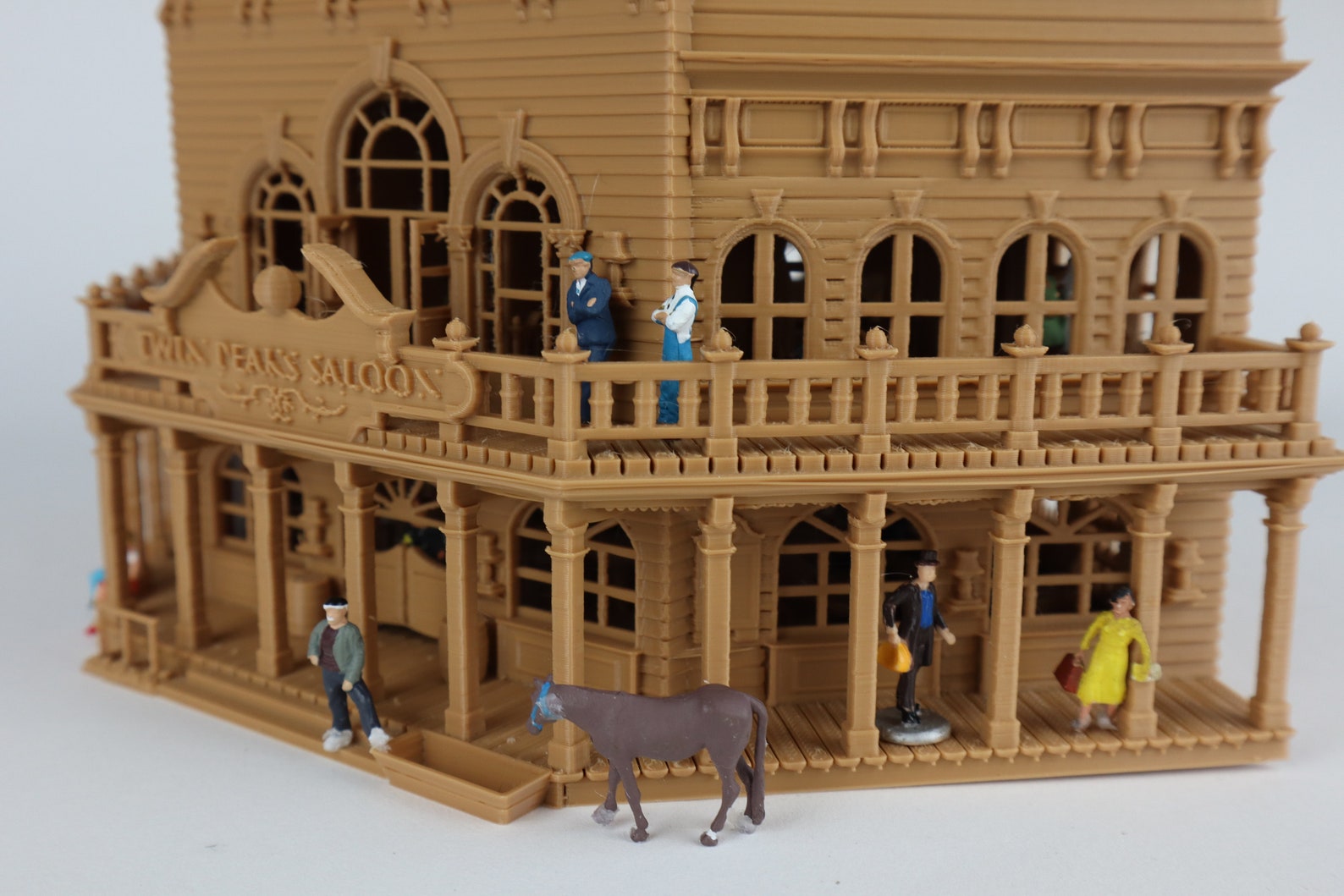 Miniature Old West #1 Saloon/hotel Built Ready HO Scale Interiors ...