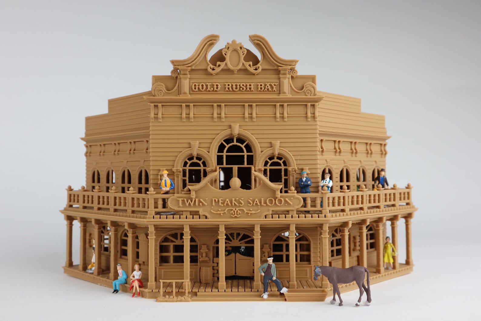 Miniature Old West #1 Saloon/hotel Built Ready HO Scale Interiors ...
