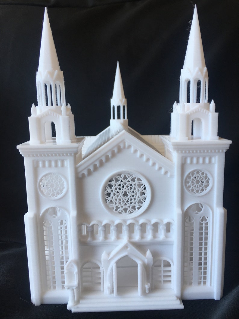 Miniature Gothic White Church/cathedral 1:87 Scale - Etsy Denmark