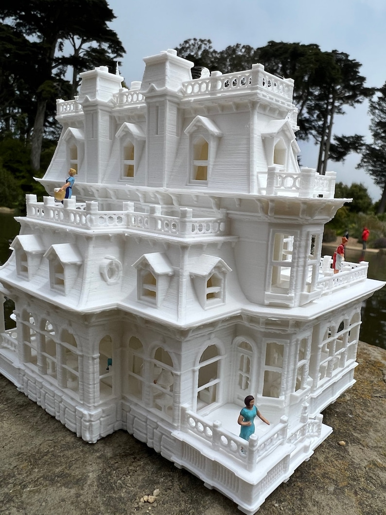 Victorian Miniature #14 "captain Hightower Mansion" Sea Nautical Themed ...