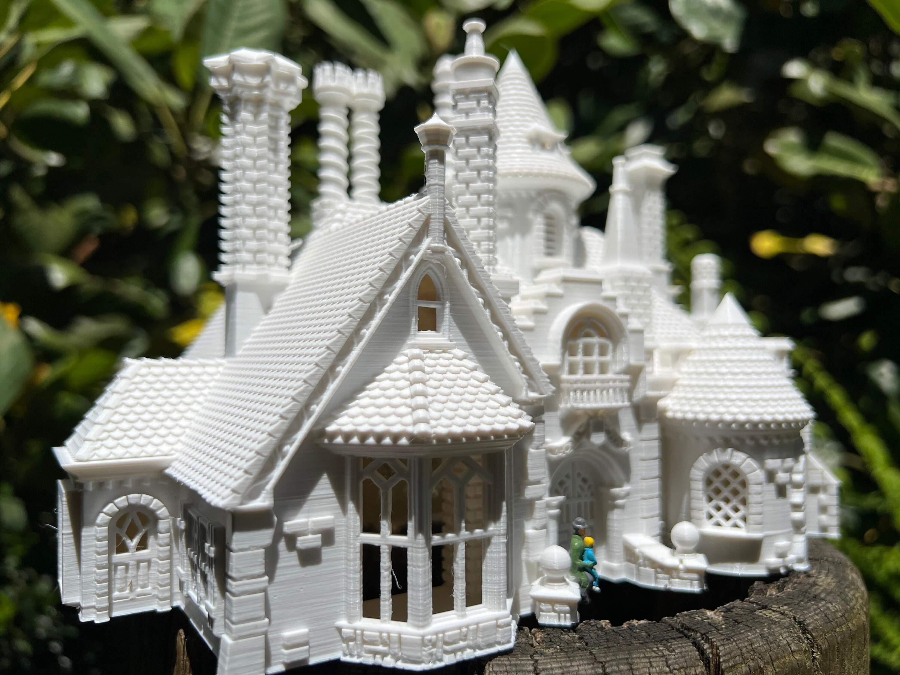 Miniature Ho-scale English Manor Tudor Hall Castle White 1:87 | Etsy