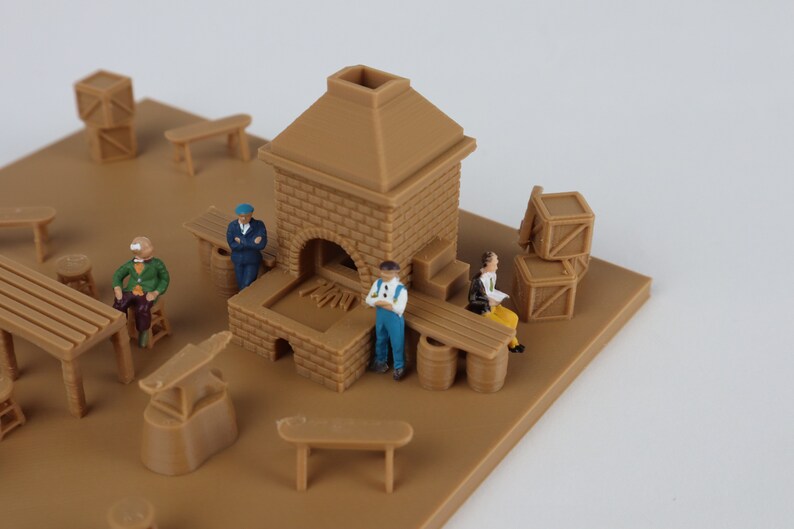 Blacksmith Shop Ho-scale Miniature Wood Color HO Scale Old West ...