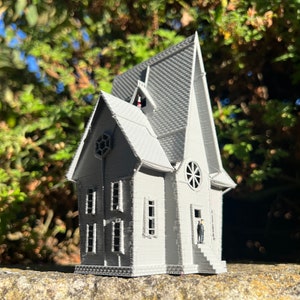 Miniature Gray N-scale Gru Villain House Gothic Victorian Minion ...